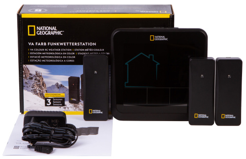 Bresser National Geographic VA Weather Station with Color Display and 3 ...