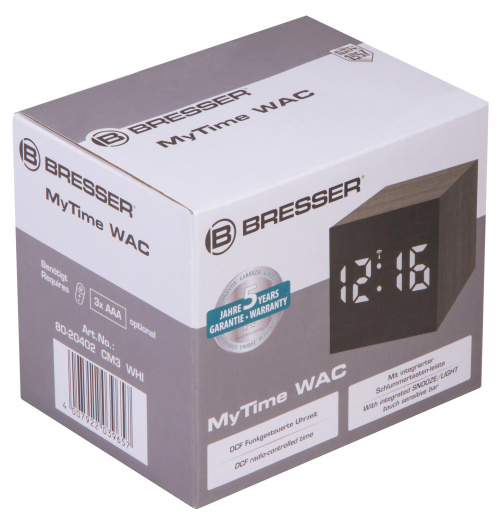 Bresser MyTime WAC Tabletop Alarm Clock, black – Türkiye’deki Levenhuk ...
